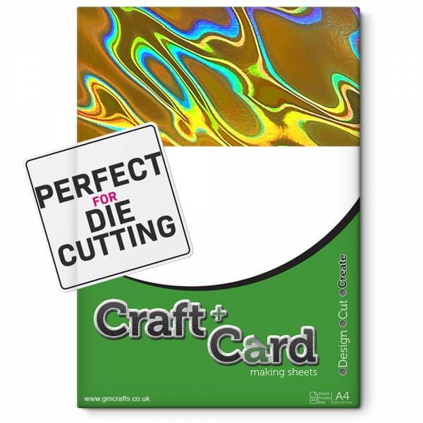 Champagne Glitter Card from GM Crafts | High Quality Non Shed Material