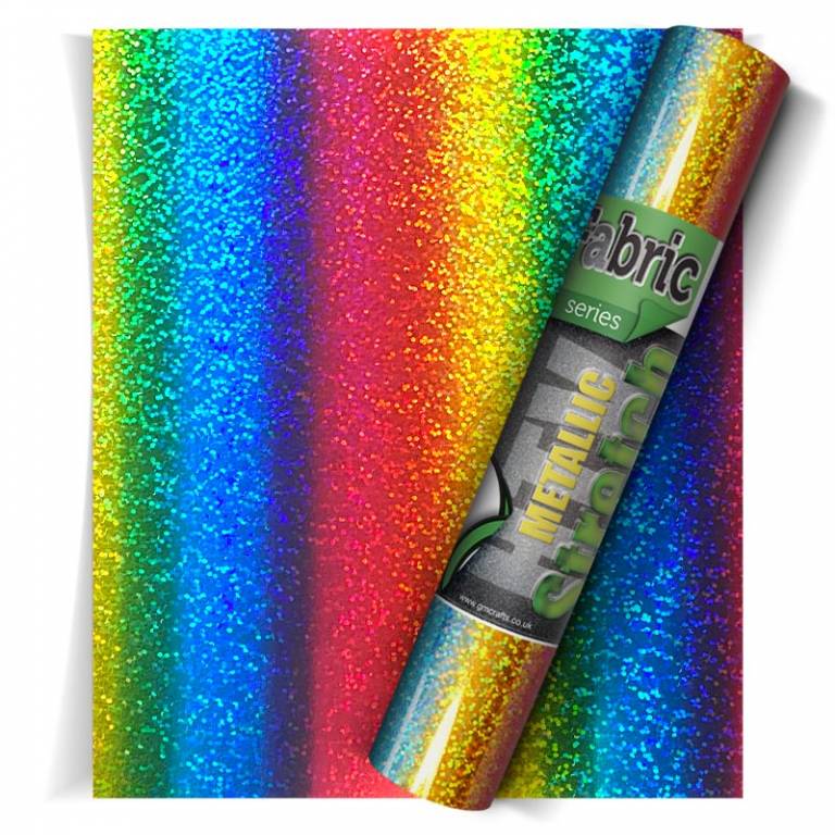 Rainbow Holo Metallic Stretch - GM Crafts