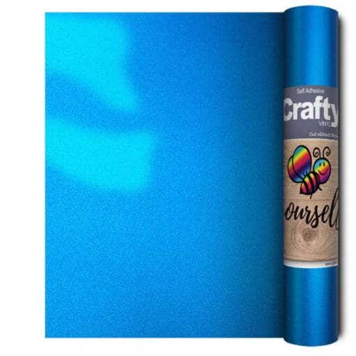 GM Shimmer Blue Crafty Vinyl 330mm Wide - GM Crafts