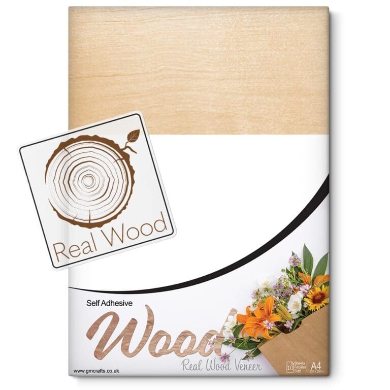 Self Adhesive Birch Wood Veneer A4 (10pk) - GM Crafts