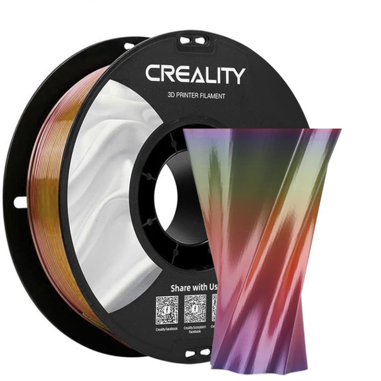 Creality CR-Silk PLA Filament Rainbow 1kg – High-Gloss Silk PLA
